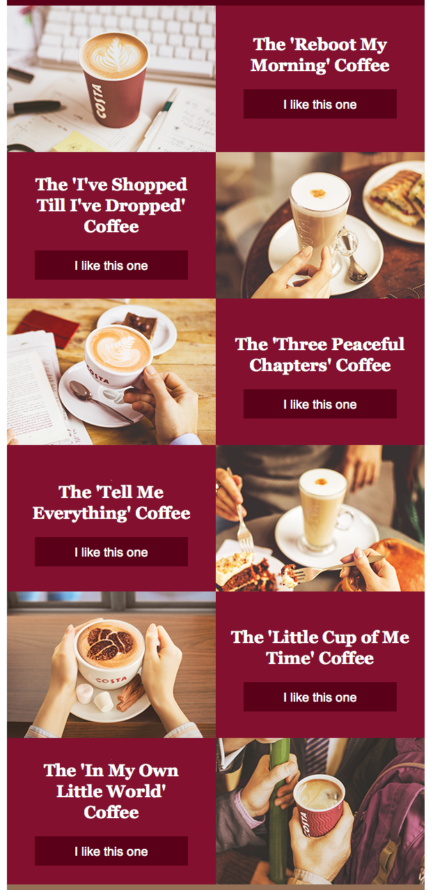 Costa sent me one of the best marketing emails I've read
